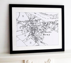 Custom OS Vintage Map Framed Prints from Love Maps On...