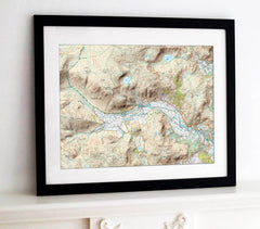 Framed Map Prints from Love Maps On...