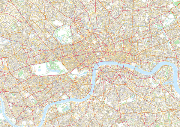 Map Poster - London Streetmap - Ordnance Survey from Love Maps On...