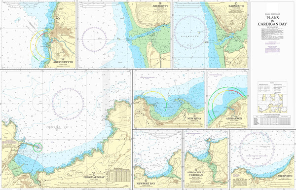 Nautical Chart Wallpaper - 1484 Plans in Cardigan Bay from Love Maps On...
