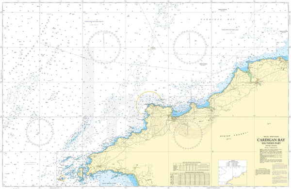 Nautical Chart Wallpaper - 1973 Cardigan Bay Southern Part from Love ...