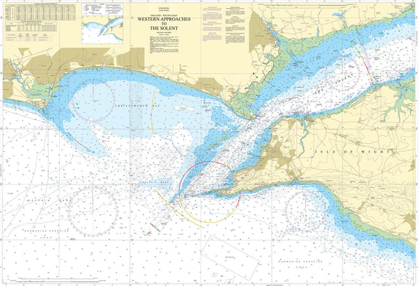 Nautical Chart Wallpaper - 2035 Western Approaches to The Solent from ...