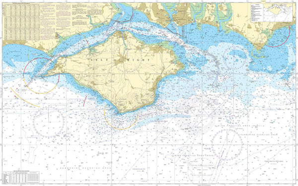 Nautical Chart Wallpaper - 2045 Outer Approaches to The Solent from ...