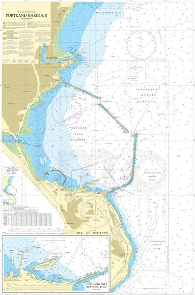 Nautical Chart Wallpaper - 2268 Portland Harbour from Love Maps On...