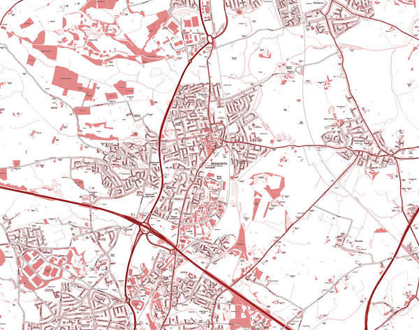 Map Wallpaper - Custom Ordnance Survey Street Map from Love Maps On...