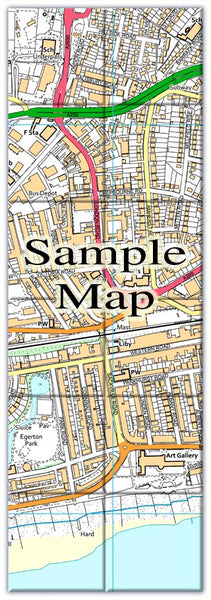Ceramic Map Tiles - Personalised Ordnance Survey Street Map - High Det ...