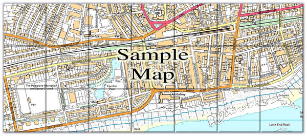 Ceramic Map Tiles - Personalised Ordnance Survey Street Map - High Det ...