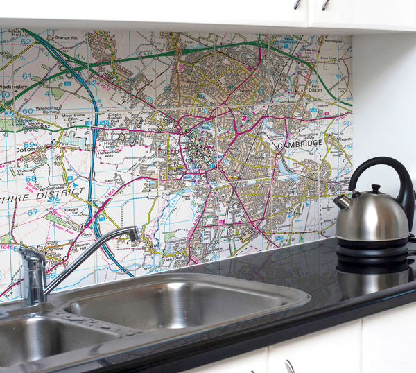 Ceramic Map Tiles - Personalised Ordnance Survey Landranger Map from ...