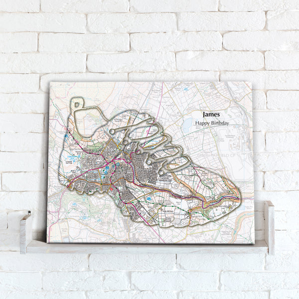 Personalised Running Shoe Map from Love Maps On...