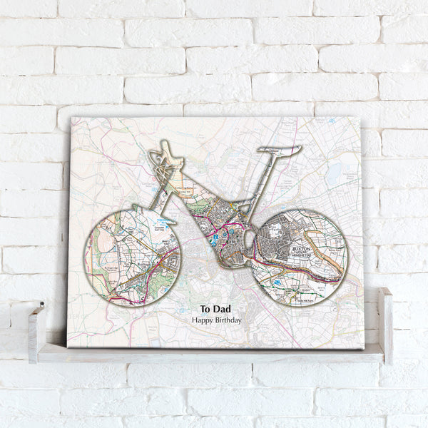 Personalised Bike Map from Love Maps On...