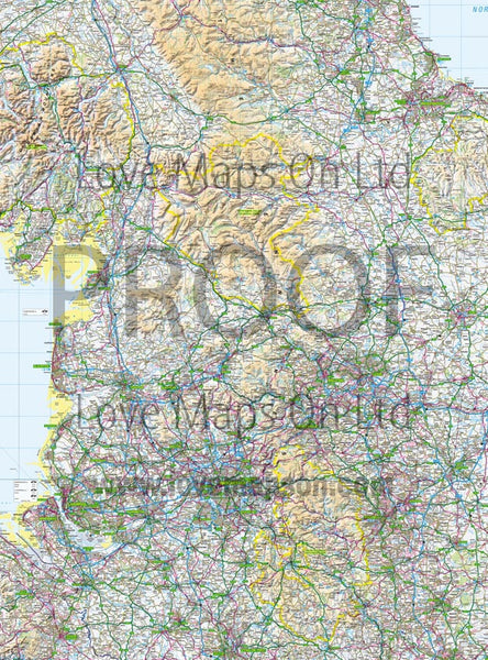 Map Wallpaper - Custom Regional GB Mapping from Love Maps On...
