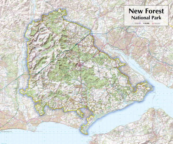 New Forest National Park - Map Poster from Love Maps On...