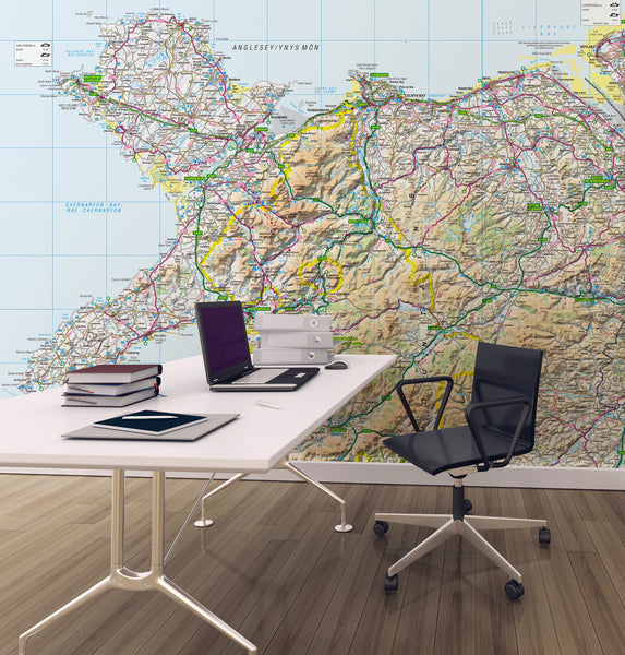 Map Wallpaper - Custom Regional GB Mapping from Love Maps On...