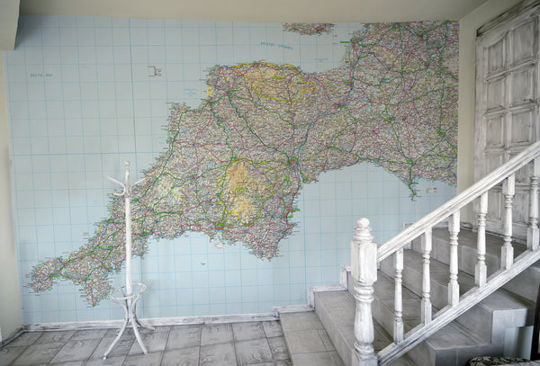 Map Wallpaper - Custom Regional GB Mapping from Love Maps On...