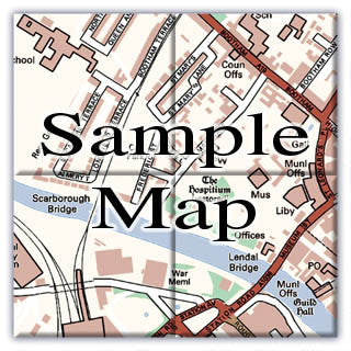Ceramic Map Tiles - Personalised Ordnance Survey Street Map Classic ...