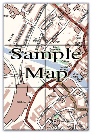 Ceramic Map Tiles - Personalised Ordnance Survey Street Map Classic ...