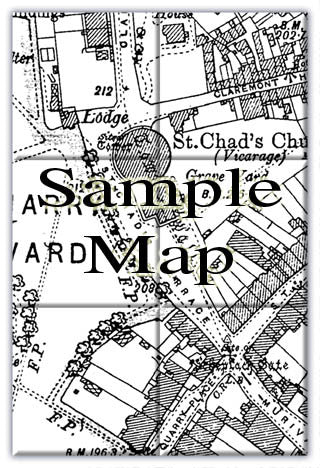 Ceramic Map Tiles - Personalised Vintage Ordnance Survey High Detail V ...