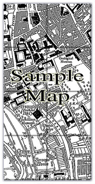 Ceramic Map Tiles - Personalised Vintage Ordnance Survey Victorian Str ...