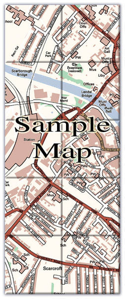Ceramic Map Tiles - Personalised Ordnance Survey Street Map Classic ...