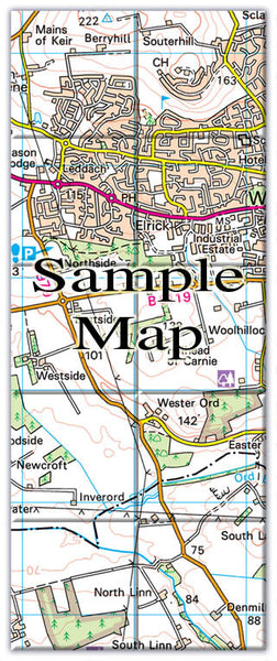 Ceramic Map Tiles - Personalised Ordnance Survey Landranger Map from ...