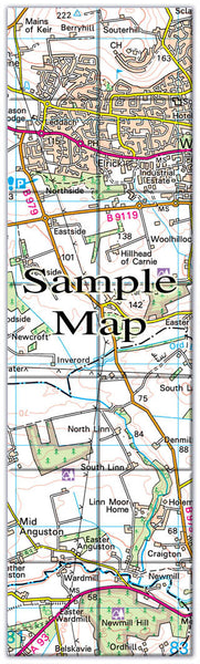 Ceramic Map Tiles - Personalised Ordnance Survey Landranger Map from ...
