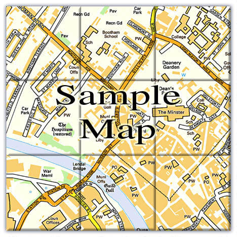 Ceramic Map Tiles - Personalised Ordnance Survey Street Map from Love ...