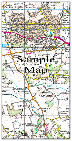 Ceramic Map Tiles - Personalised Ordnance Survey Landranger Map from ...