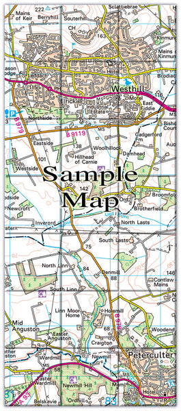 Ceramic Map Tiles - Personalised Ordnance Survey Landranger Map from ...