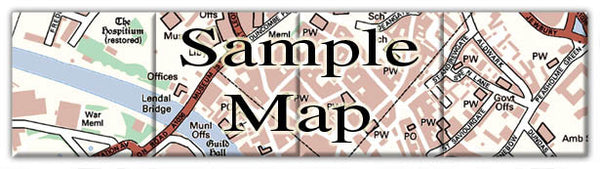 Ceramic Map Tiles - Personalised Ordnance Survey Street Map Classic ...