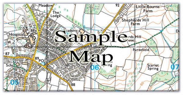 Ceramic Map Tiles - Personalised Ordnance Survey Explorer Map from Love ...