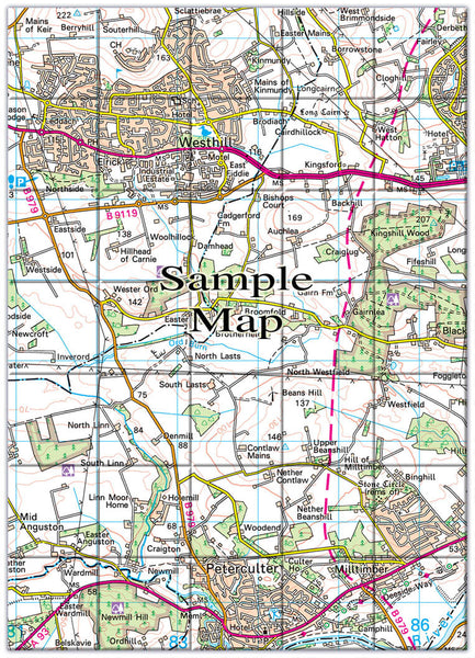 Ceramic Map Tiles - Personalised Ordnance Survey Landranger Map from ...