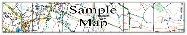 Ceramic Map Tiles - Personalised Ordnance Survey Explorer Map from Love ...