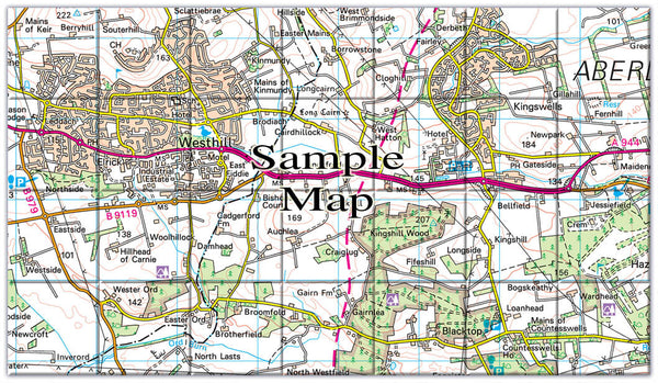 Ceramic Map Tiles - Personalised Ordnance Survey Landranger Map from ...