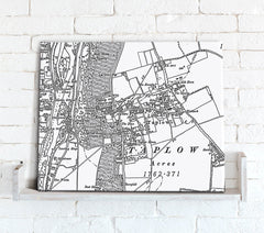 Victorian Street Map Canvas Prints from Love Maps On...